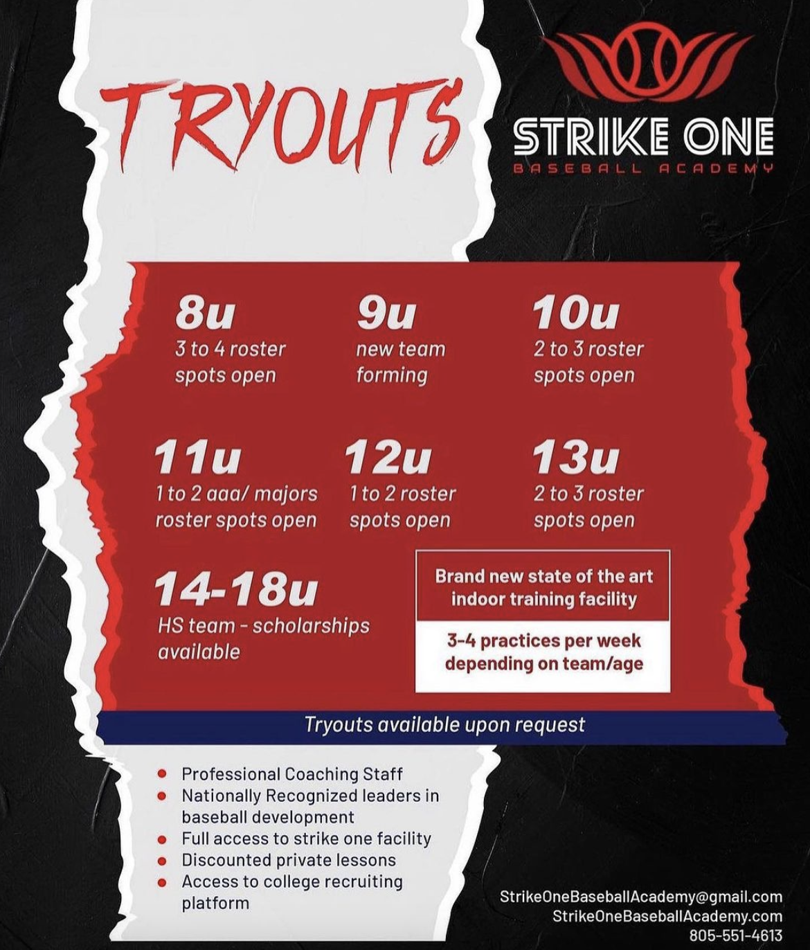 Travel Teams » Strike One Baseball Academy » Simi Valley's #1 Baseball ...
